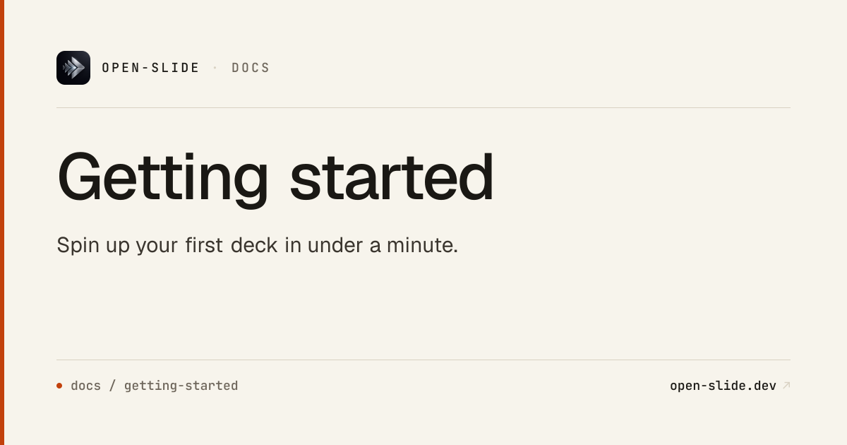 Getting started — open-slide